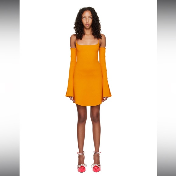MACH & MACH | Dresses | Mach Mach Orange Amelie Minidress Xs New Made ...